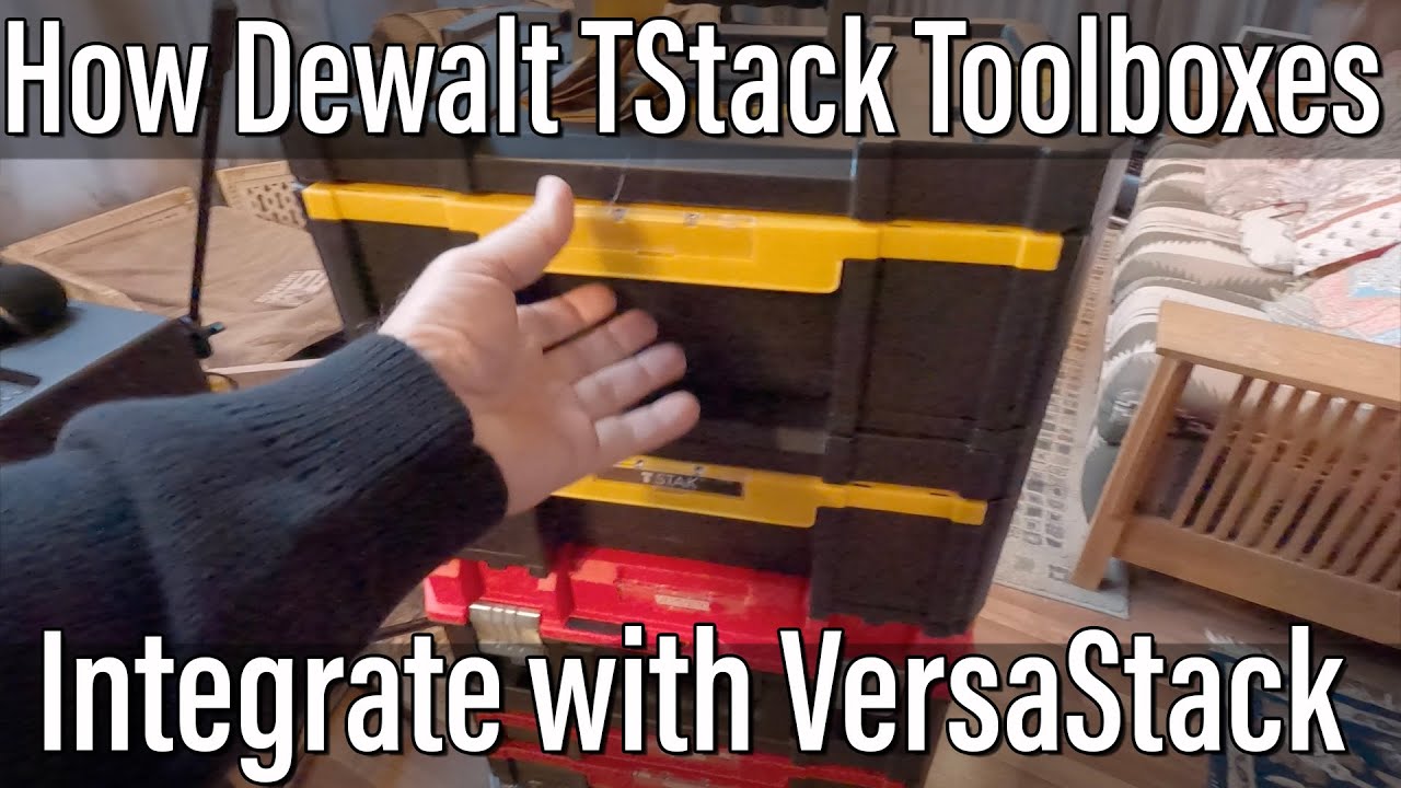 How Dewalt TStack Works Well With Craftsman VersaStack ToolBoxes - YouTube