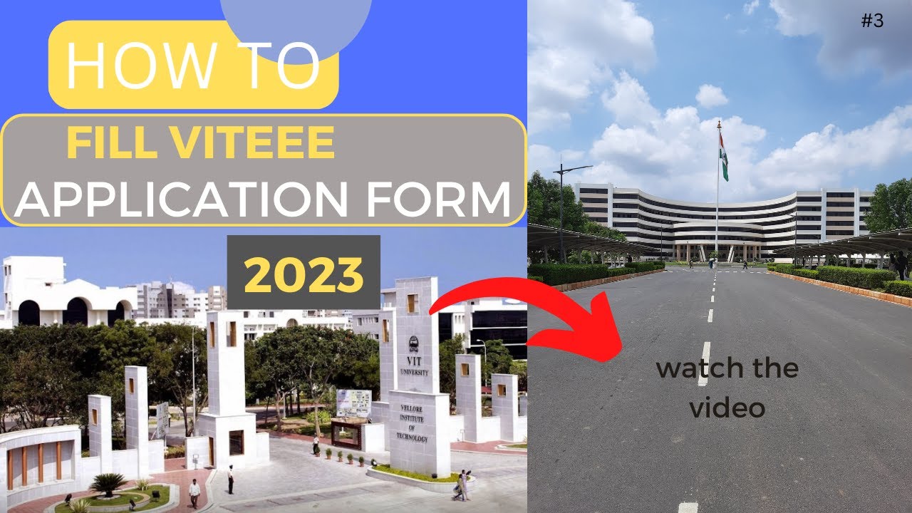 How to fill the application form of VITEEE 2023 | Step by Step Process ...