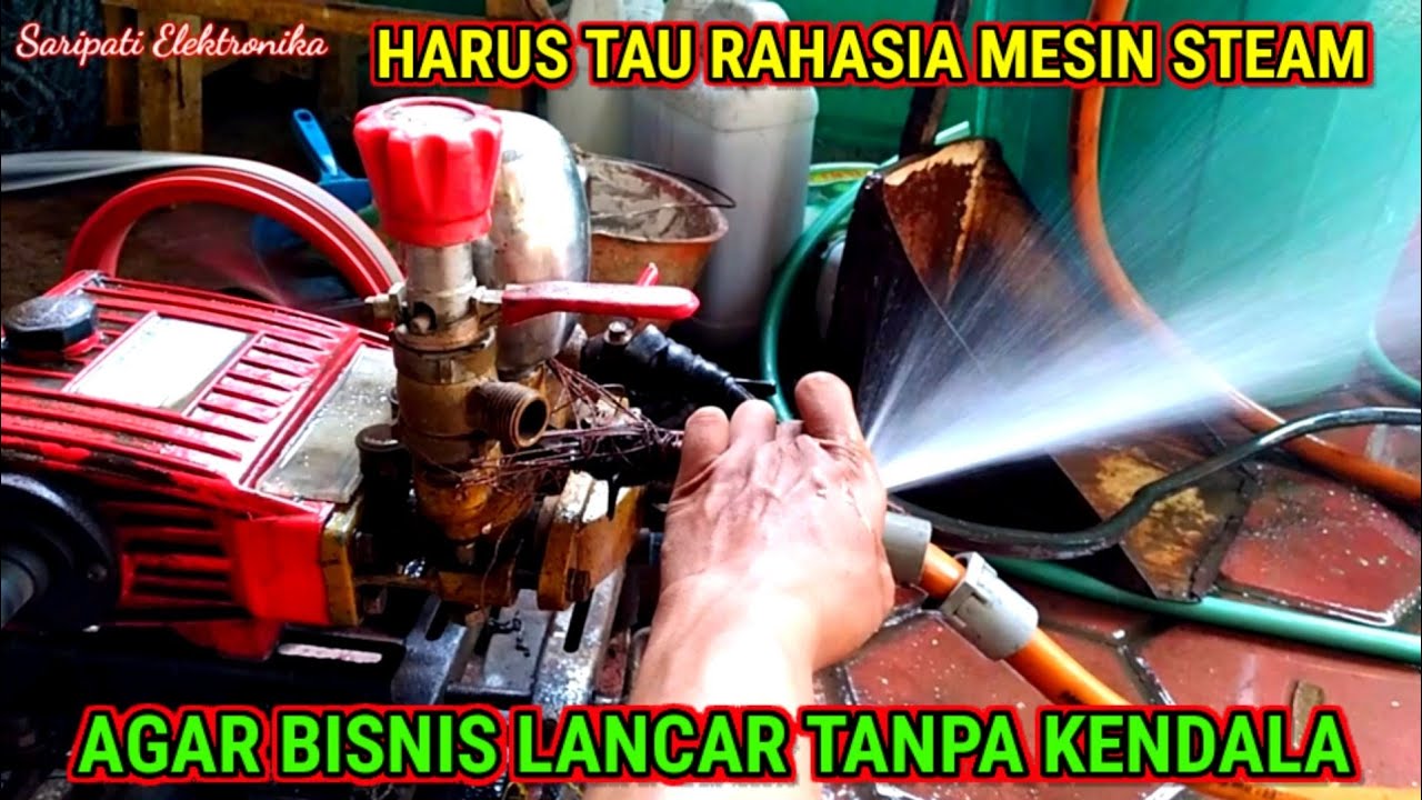 cara memperbaiki mesin pompa air sprayer/ mesin steam/ mesin semprot ...