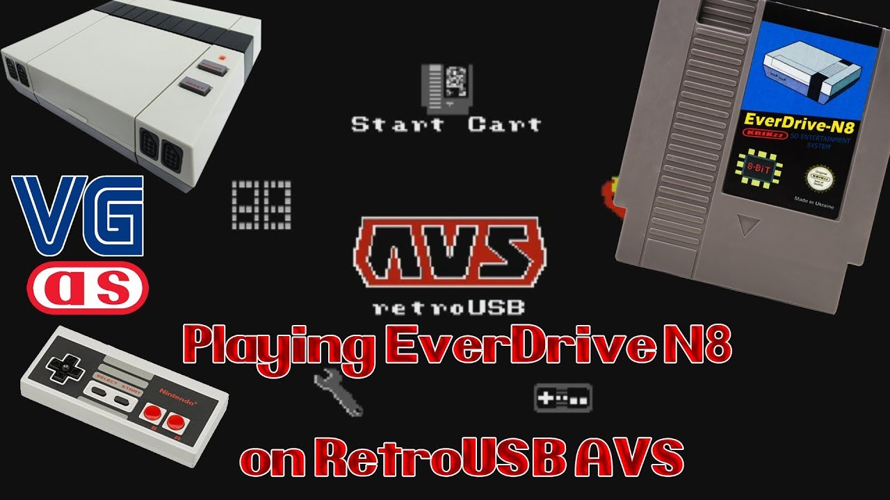 VGAS - Using RetroUSB AVS and EverDrive N8 to test NES, Famicom & Disk ...
