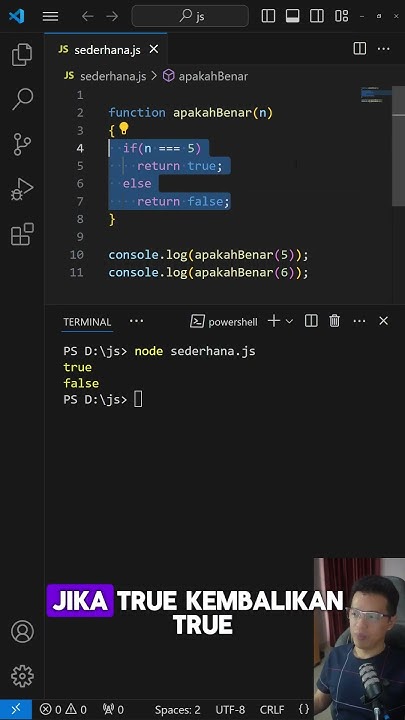 Menyederhanakan Function #skysen #coding #code #programming #javascript #front-end #developer ...