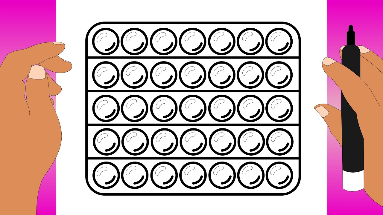 HOW TO DRAW A POPPING TOY | VERY EASY | STEP BY STEP | - YouTube