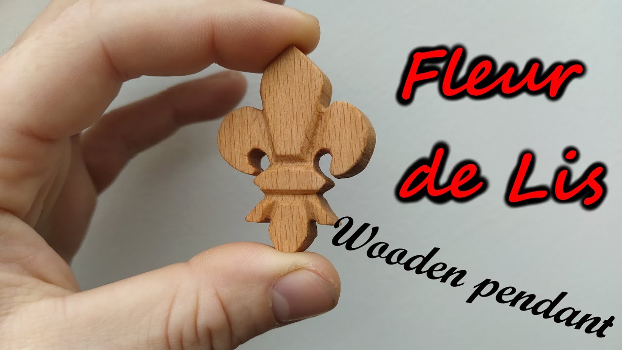 CREATE Your Own Stunning Fleur de Lis Wooden Pendant! - YouTube
