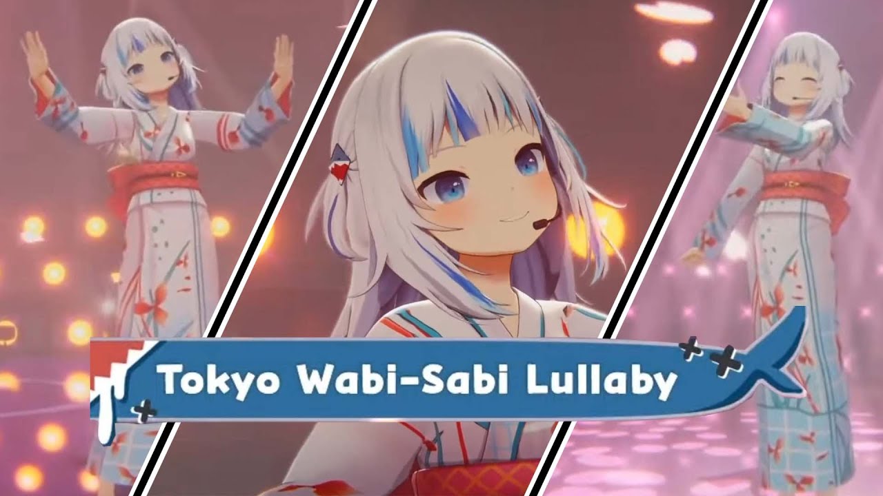 Gawr Gura - Tokyo Wabi Sabi Lullaby (3D Graduation Performance) Chords ...