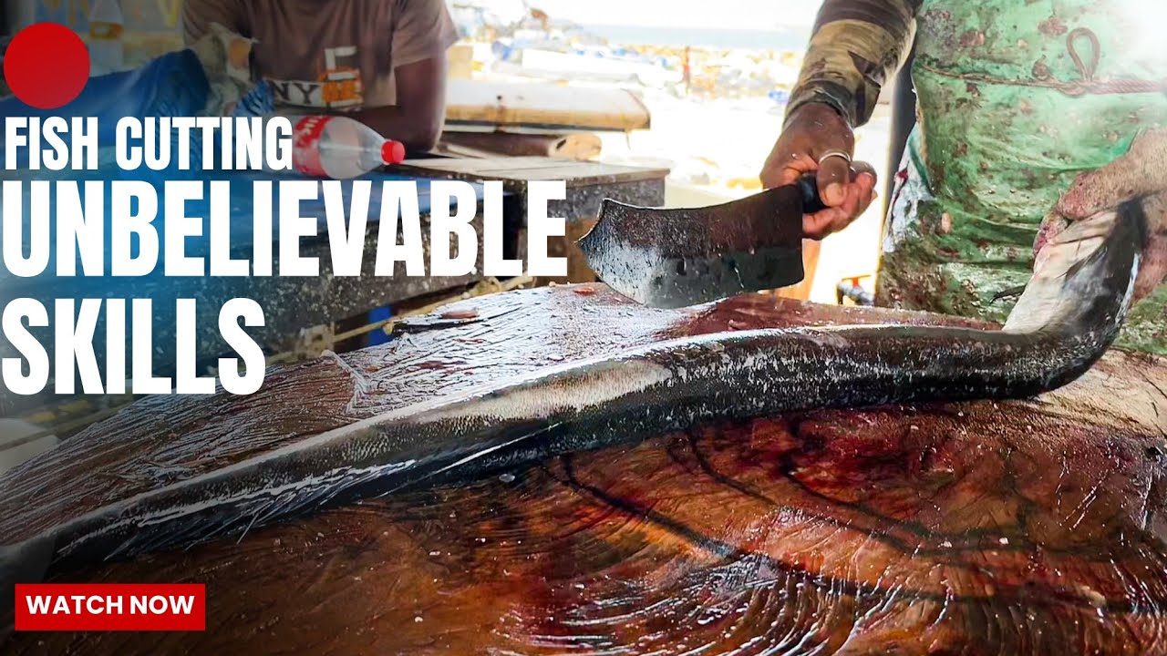 Srilankan fish cutting skills 🔥 | Unbearable fish cutting skills - YouTube