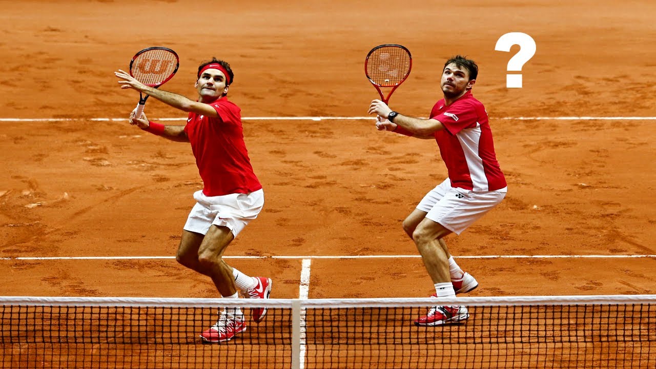 6 Minutes of Roger Federer Doing Magic in Doubles - YouTube
