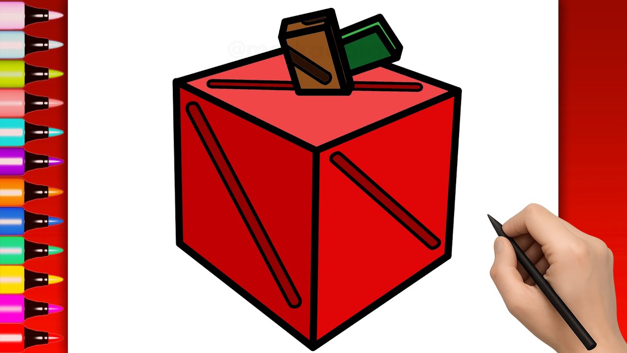 HOW TO DRAW GROW A GARDEN APPLE - ROBLOX - YouTube