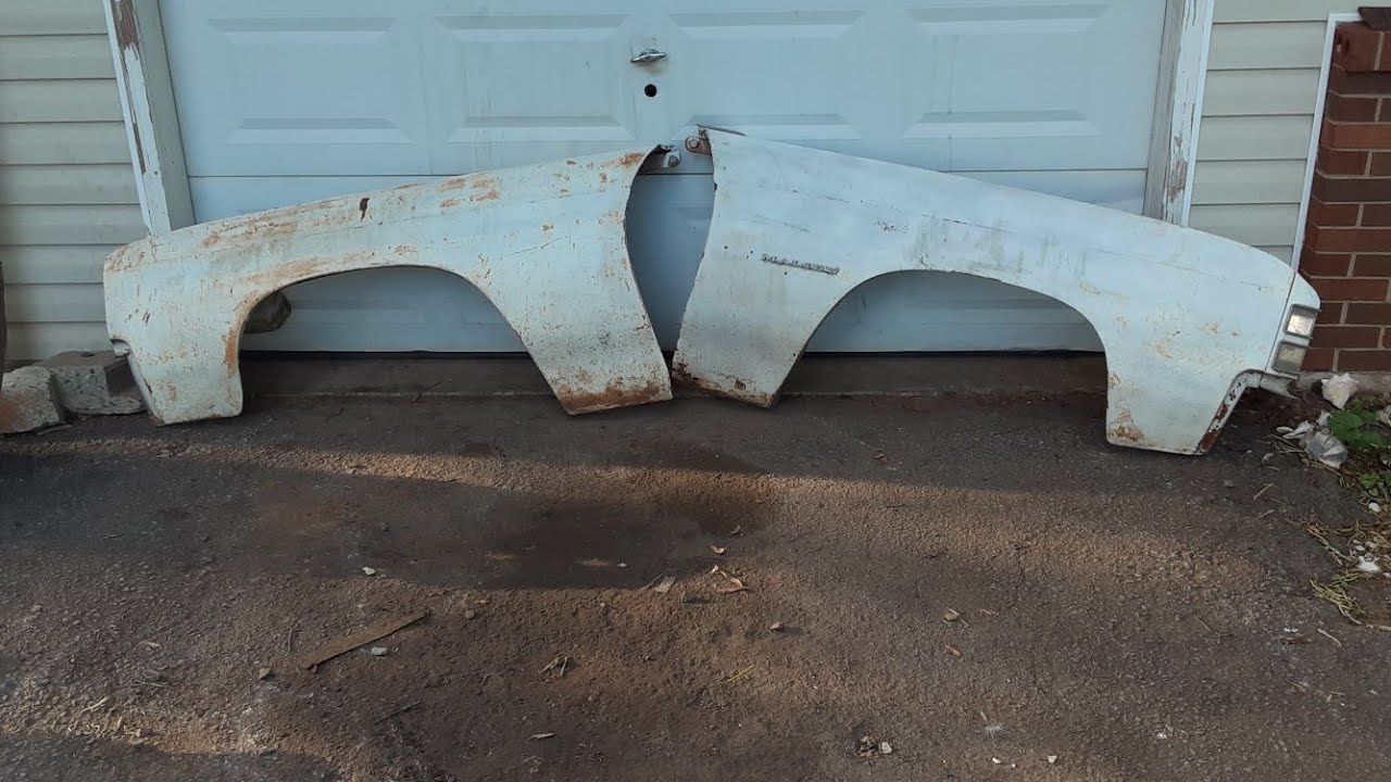 Start'n on fenders, core support n headlight wire'n tomorrow,,, - YouTube