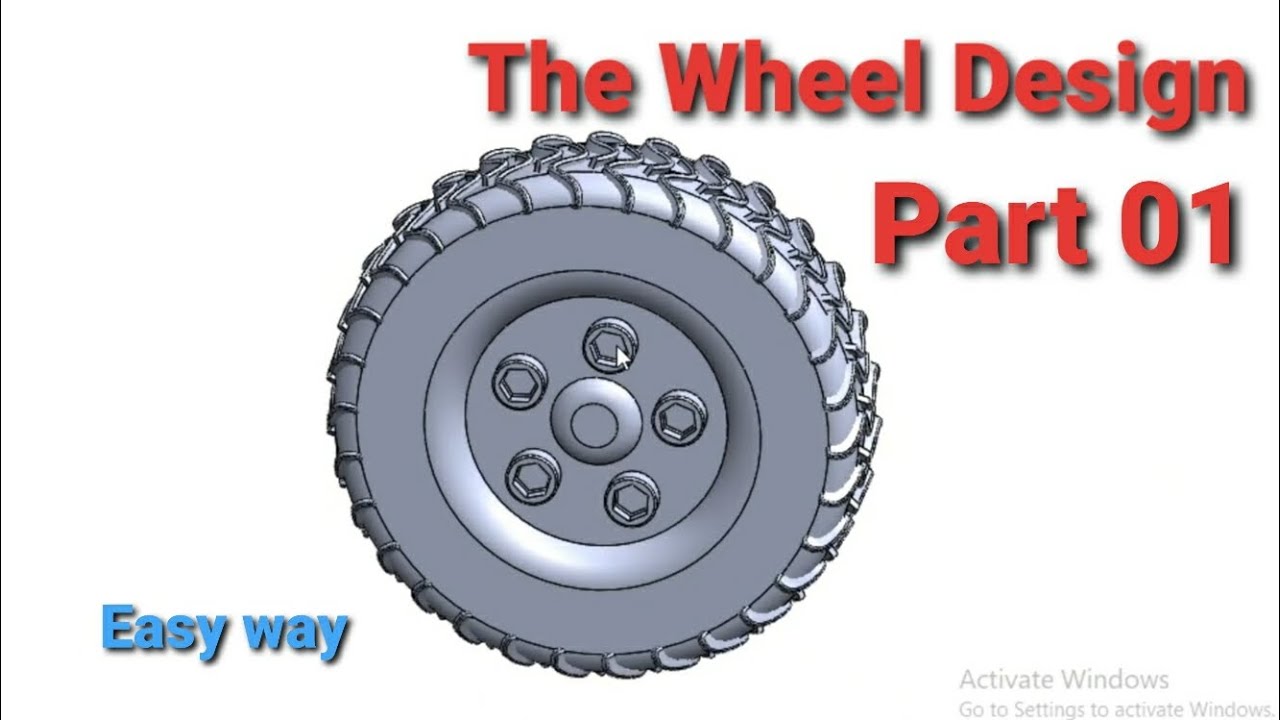 The Wheel Design part 01 | Easy Way | Solidworks | - YouTube