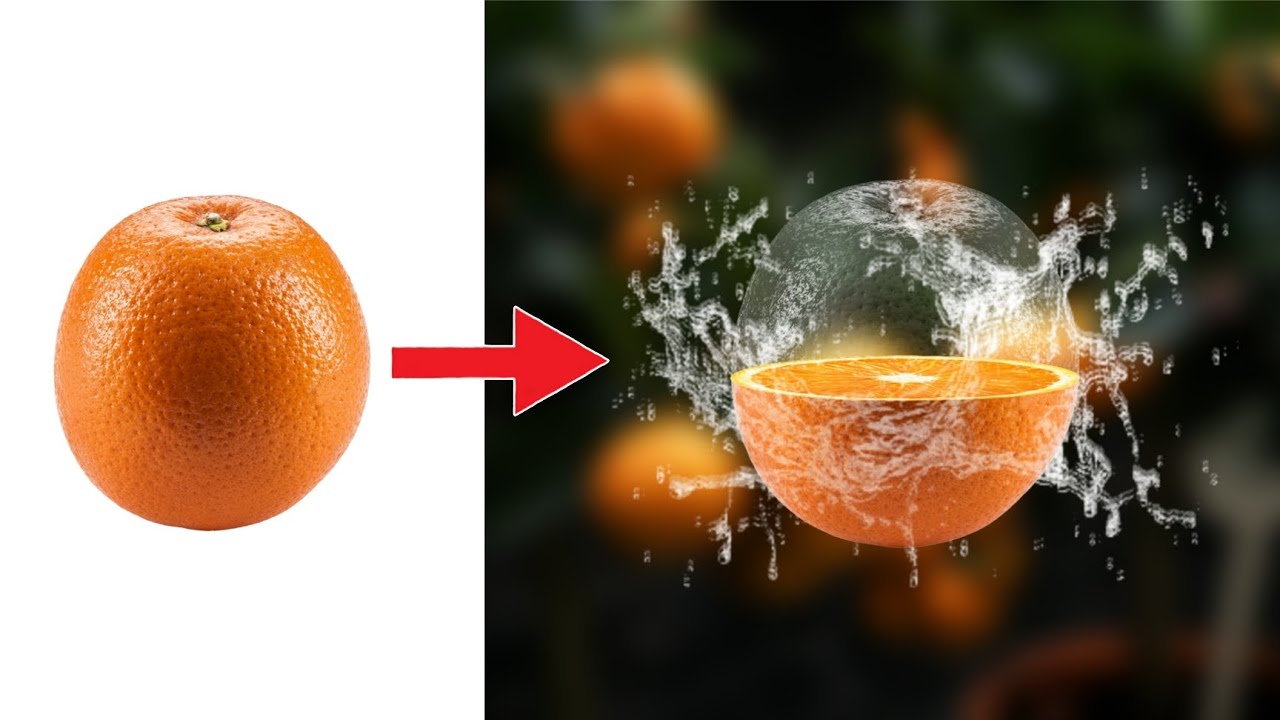 Transparent Fruit Effect in Picsart | Transparent Orange Manipulation ...