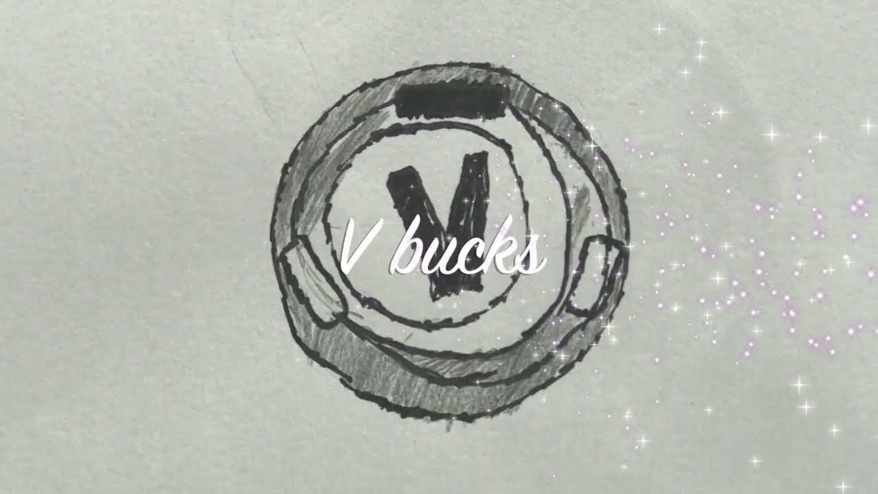 How to draw v bucks - YouTube