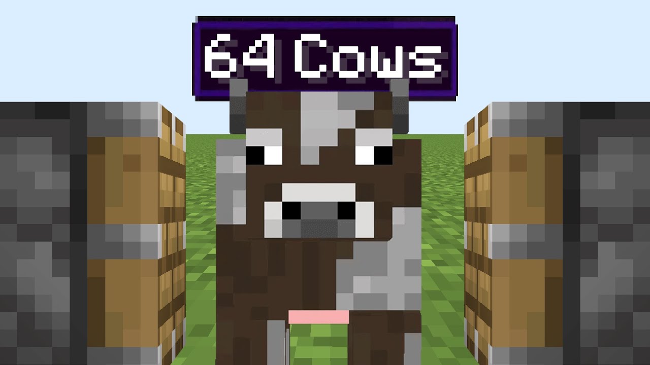 64 Cows combined in Minecraft = ??? (Mob Evolution) №16 - YouTube