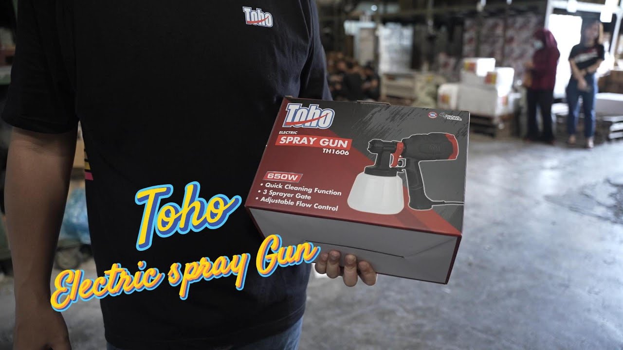 TOHO ELECTRIC SPRAY GUN (UNBOXING & PRODUCT TESTING) - YouTube