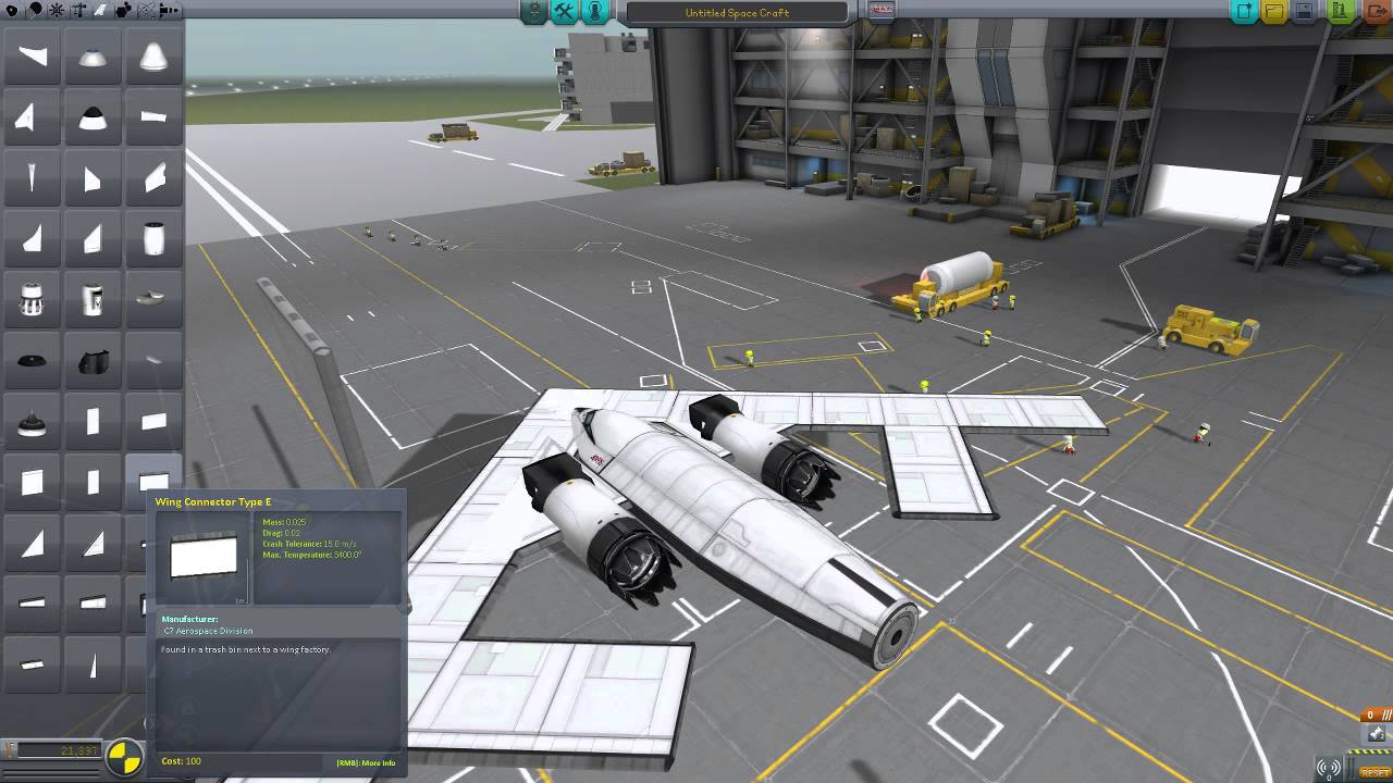 ksp version 0.25 how to build a b2 wing - YouTube