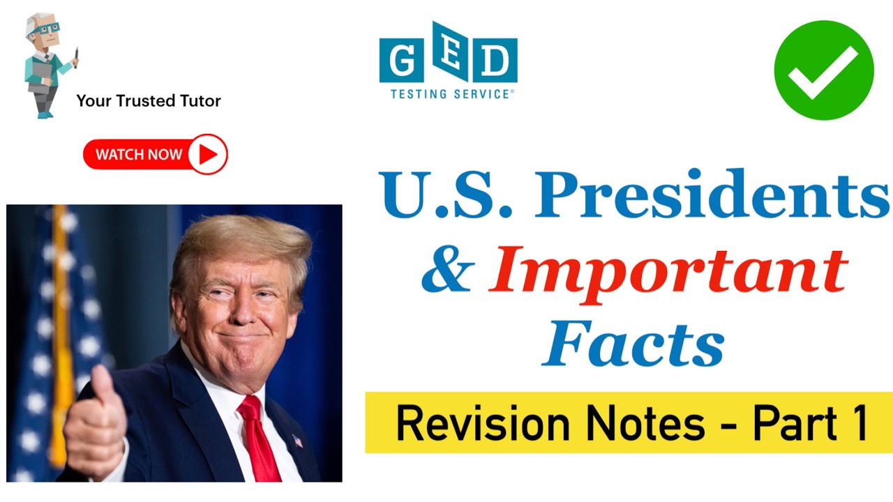 U.S. Presidents & Important Facts in History (Revision Notes- Part 1 ...