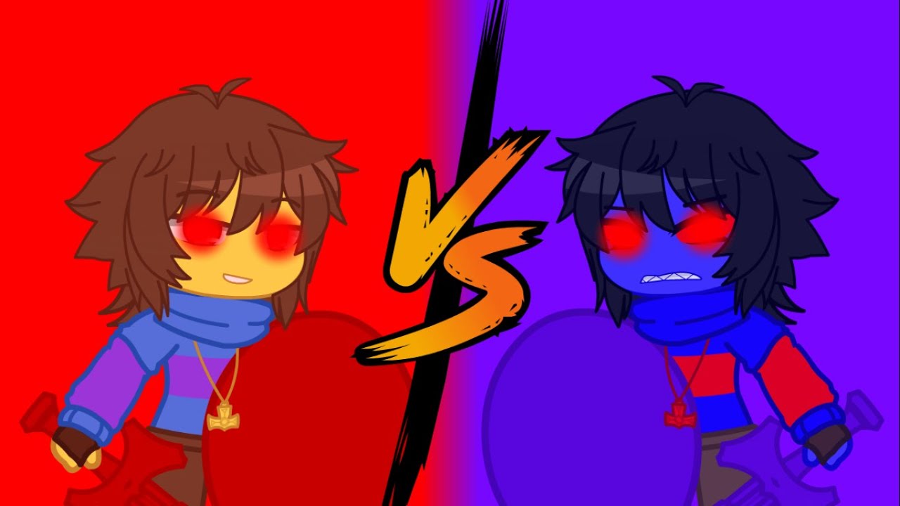 Glitchtale: Frisk VS Dark!Frisk - YouTube