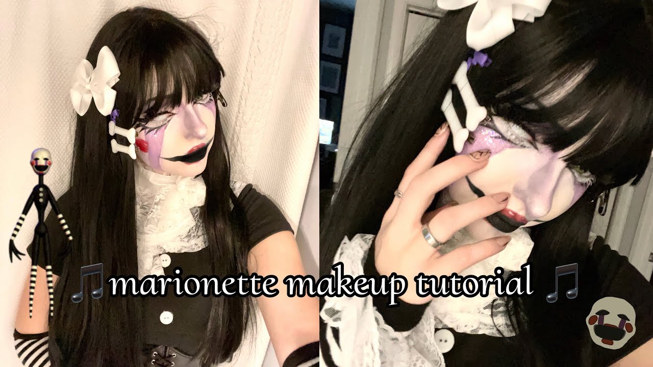 marionette/puppet makeup tutorial | five nights at freddys cosplay ...