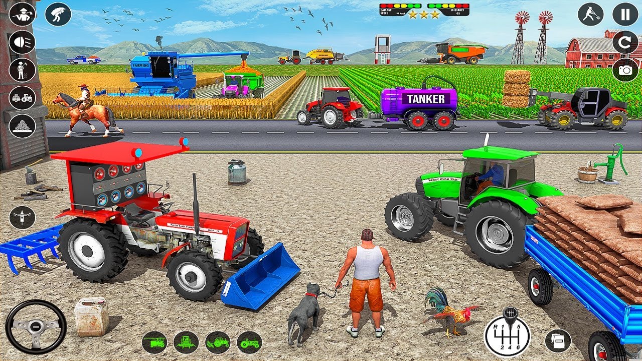 Tractor Farming | Farming simulator | Modern Tractor Game | Tractor ...