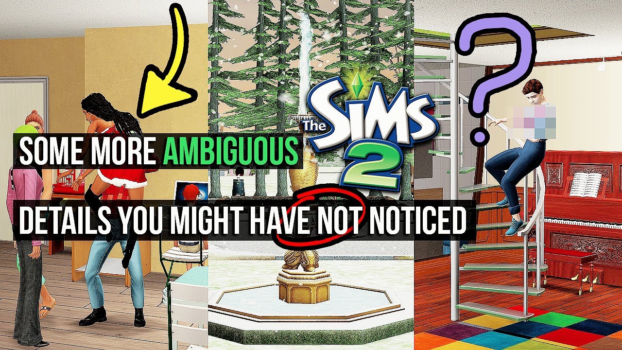 More Interesting The Sims 2 Details (you might've missed!) - YouTube