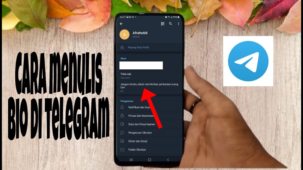 Cara Menulis Bio Di Telegram - YouTube