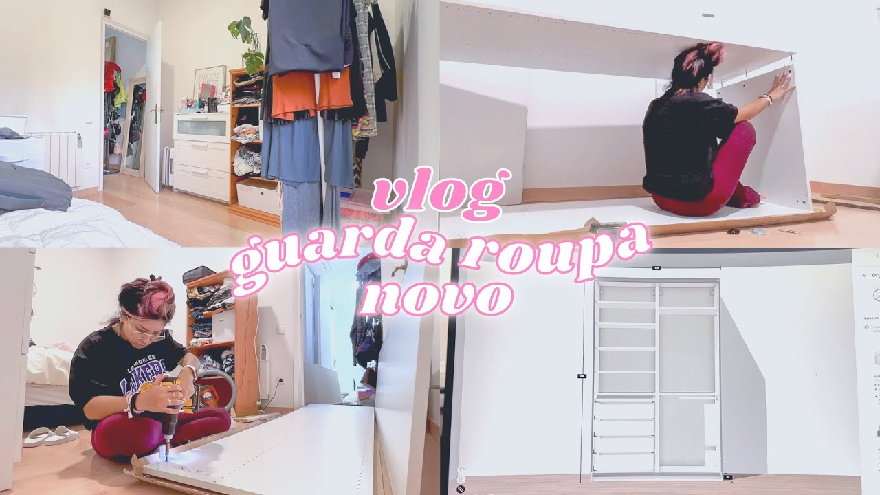 vlog | montando meu guarda roupa novo da Ikea🤩🤗 | Por Teia Abe - YouTube
