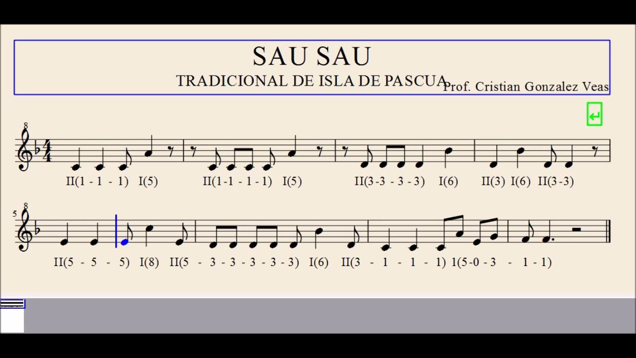 SAU-SAU PARTITURA profe Cristian - YouTube