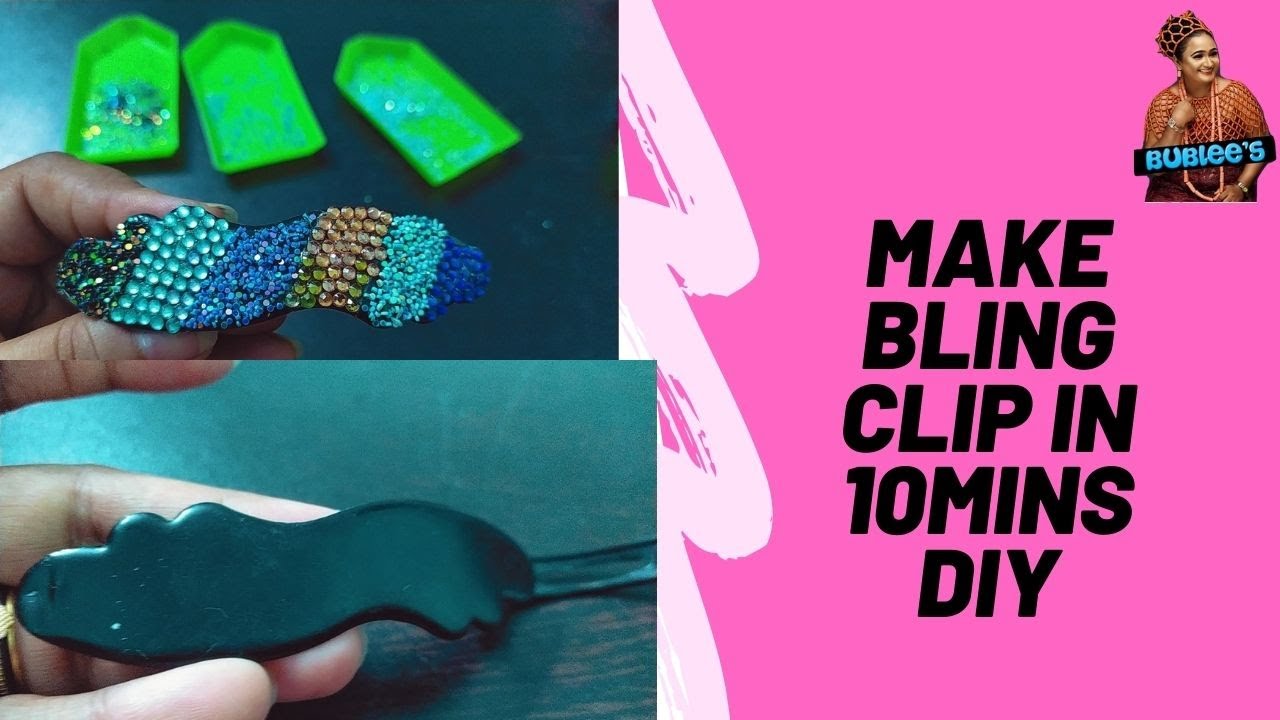 DIY BLING HAIR CLIPS / Rhinestone Clip Tutorial - YouTube