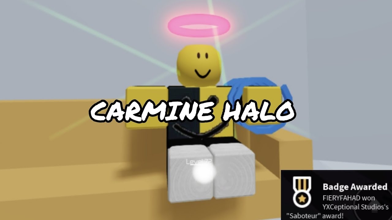 Getting the Carmine Halo and Saboteur Badge | Tower of Hell 🔥🔥 - YouTube