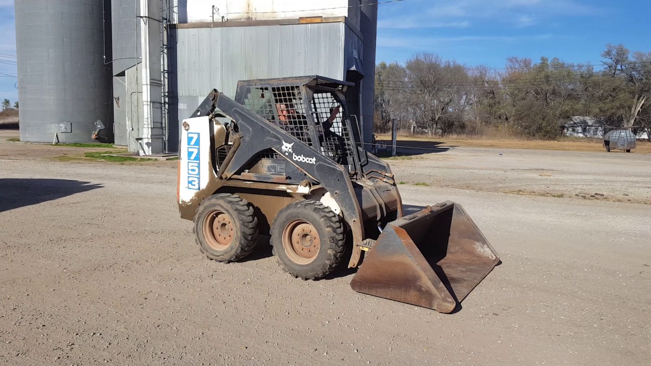 CVA Bobcat 7753 Skid Steer Dec. 28 BigIron Online Auction CW3378 - YouTube