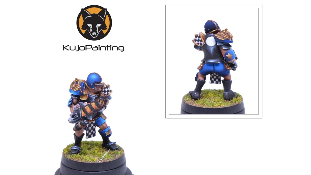 Bloodbowl Human 'Helmut Wolf' The Chainsaw Maniac - Showcase - YouTube