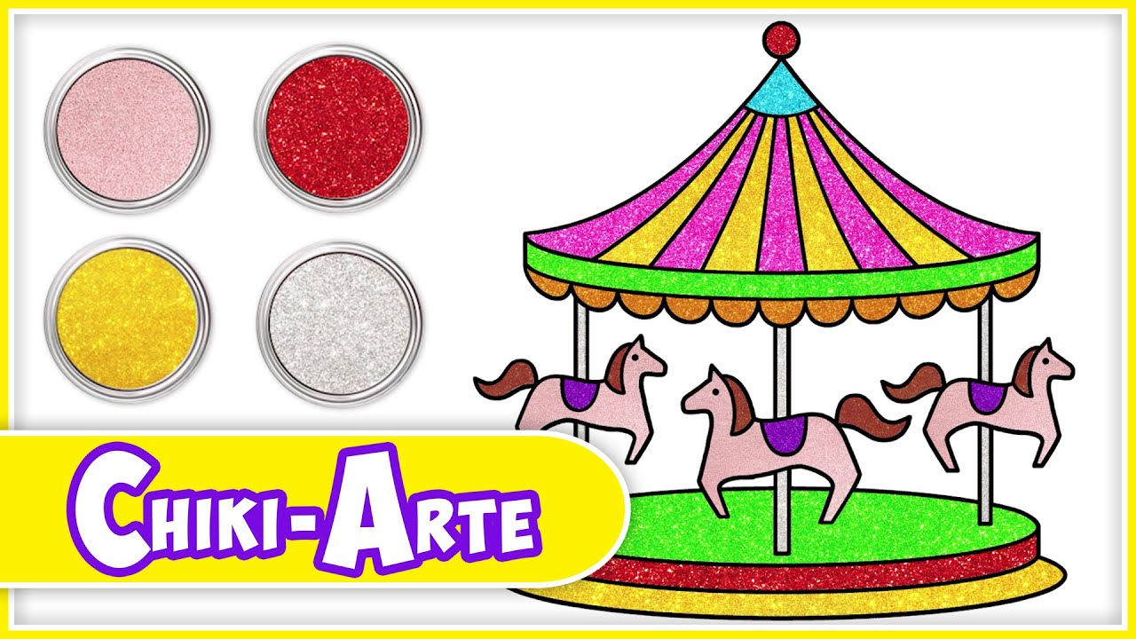 Aprende a dibujar un CARRUSEL con caballitos - Dibujos paso a paso ...