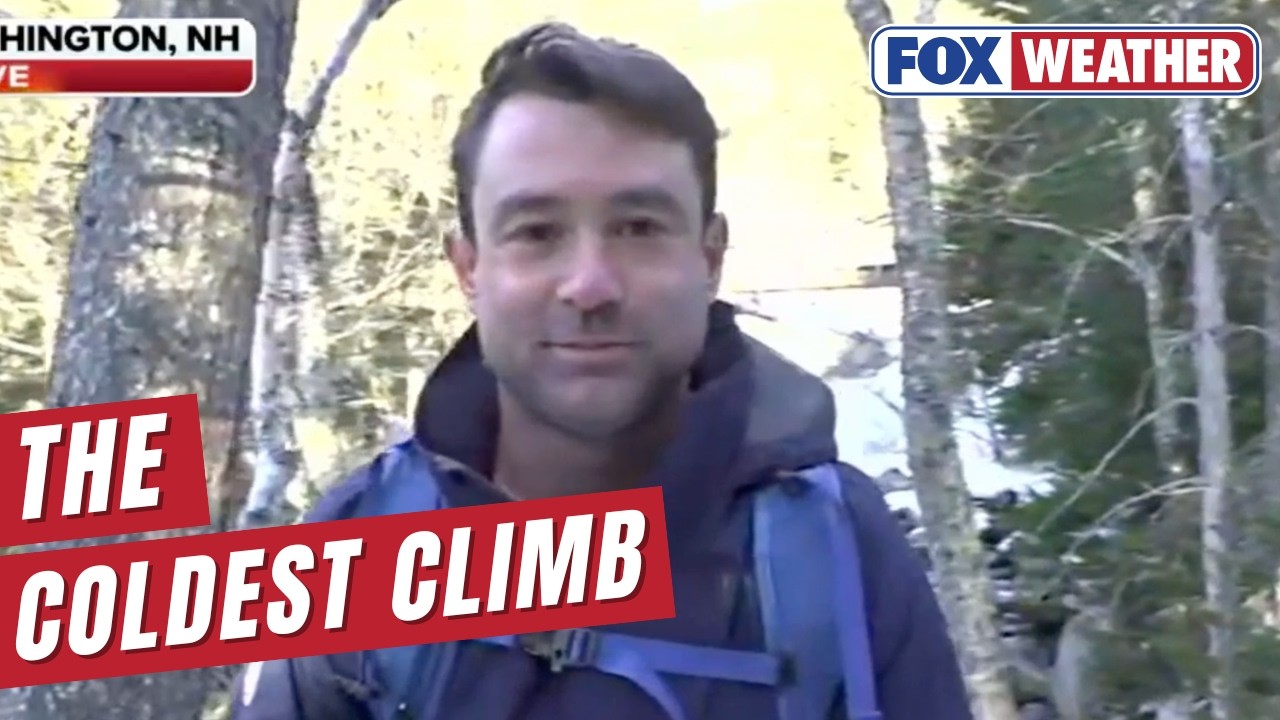 FOX News Meteorologist Adam Klotz Hikes The Frigid Mount Washington ...