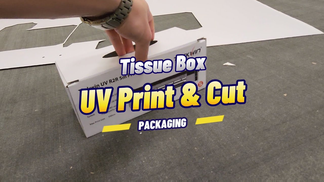 Packaging Tissue Box - UV Print, Cut and Crease - YouTube