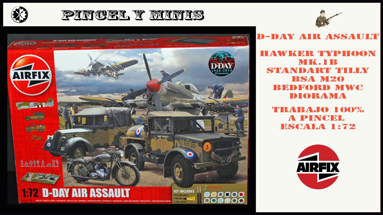 572 Airfix 50157A D-Day Air Assault Diorama 1/72 Scale, 55% OFF