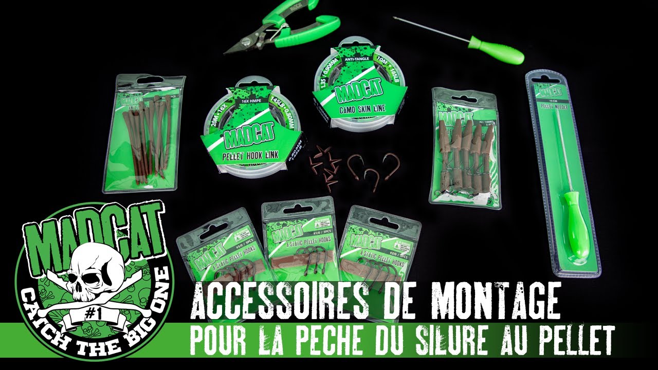 Accessoires de montage pour la pêche du silure au pellet - YouTube
