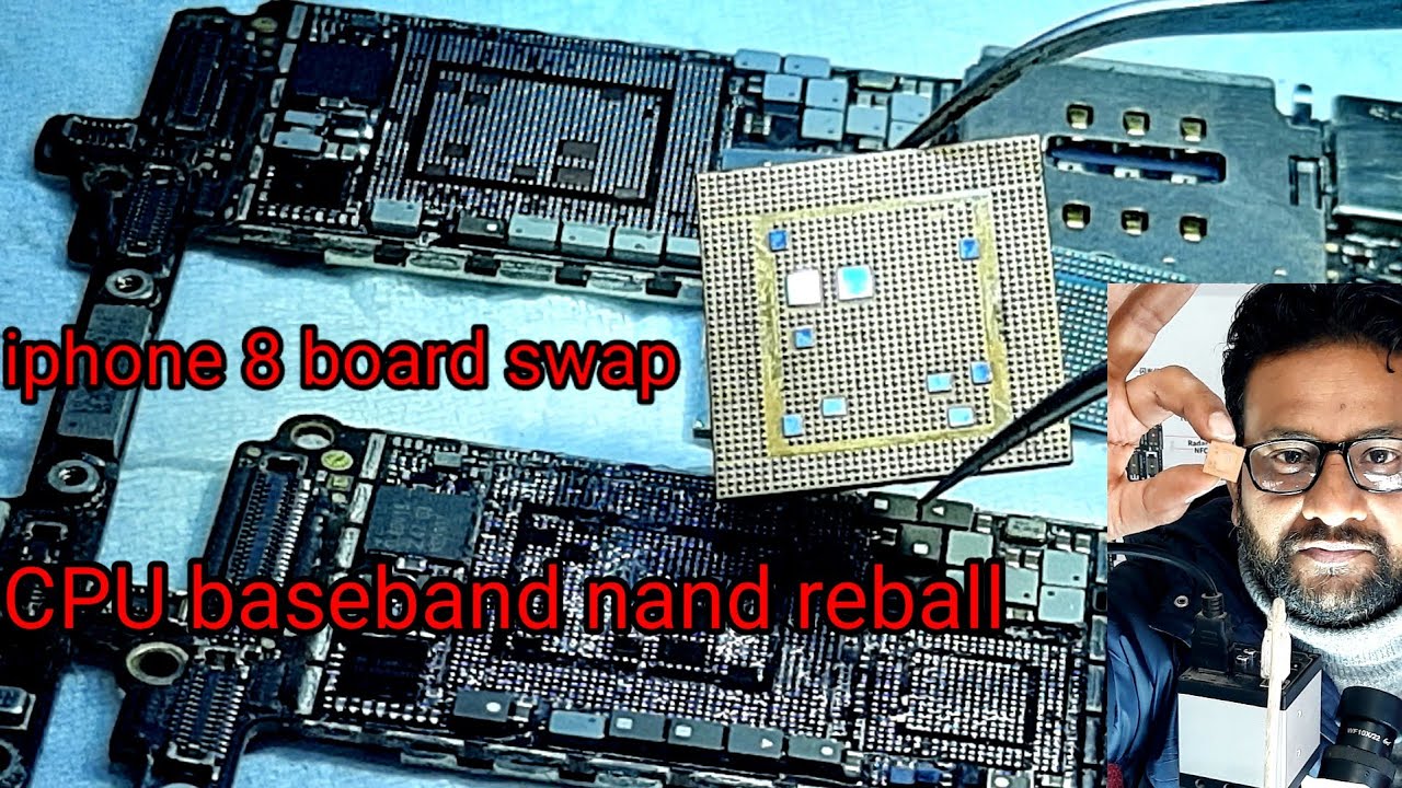 iPhone 8 board swap swapping / iphone 8 motherboard replacement - YouTube