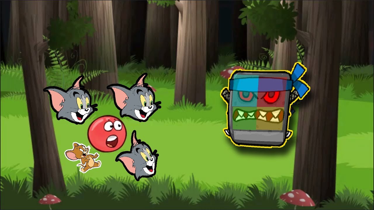 DISCO BOSS vs TOM BALL JERRY FIGHT RED BALL 4 BOSS ONLY - YouTube