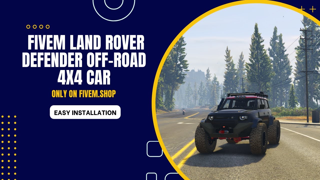 FiveM Land Rover Defender Off-road 4x4 Car | FiveM Off Road Vehicles # ...
