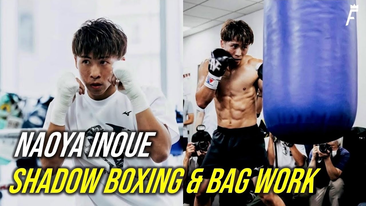 Naoya Inoue Shadow Boxing & Bag Work - YouTube