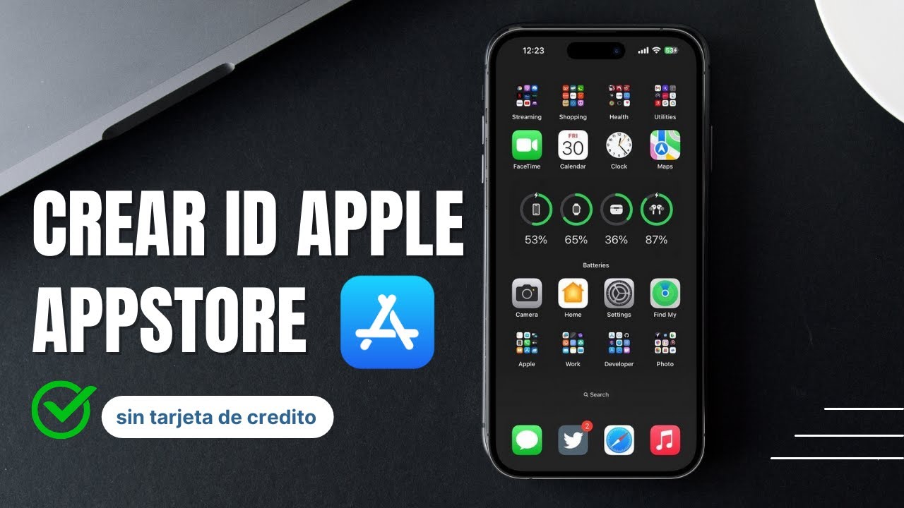 Como crear una cuenta de Apple para App Store - YouTube