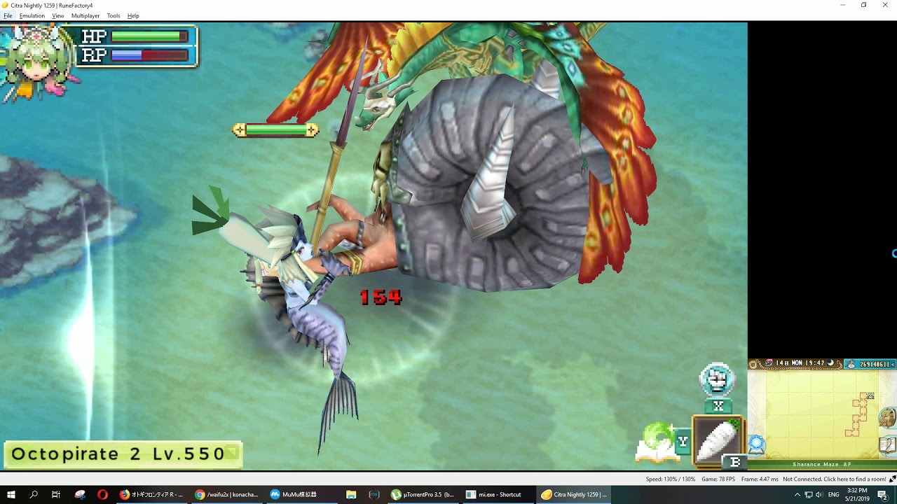 Rune Factory 4 - Clearing Challenge to Fantasy (Sharance Maze Lvl.500 ...