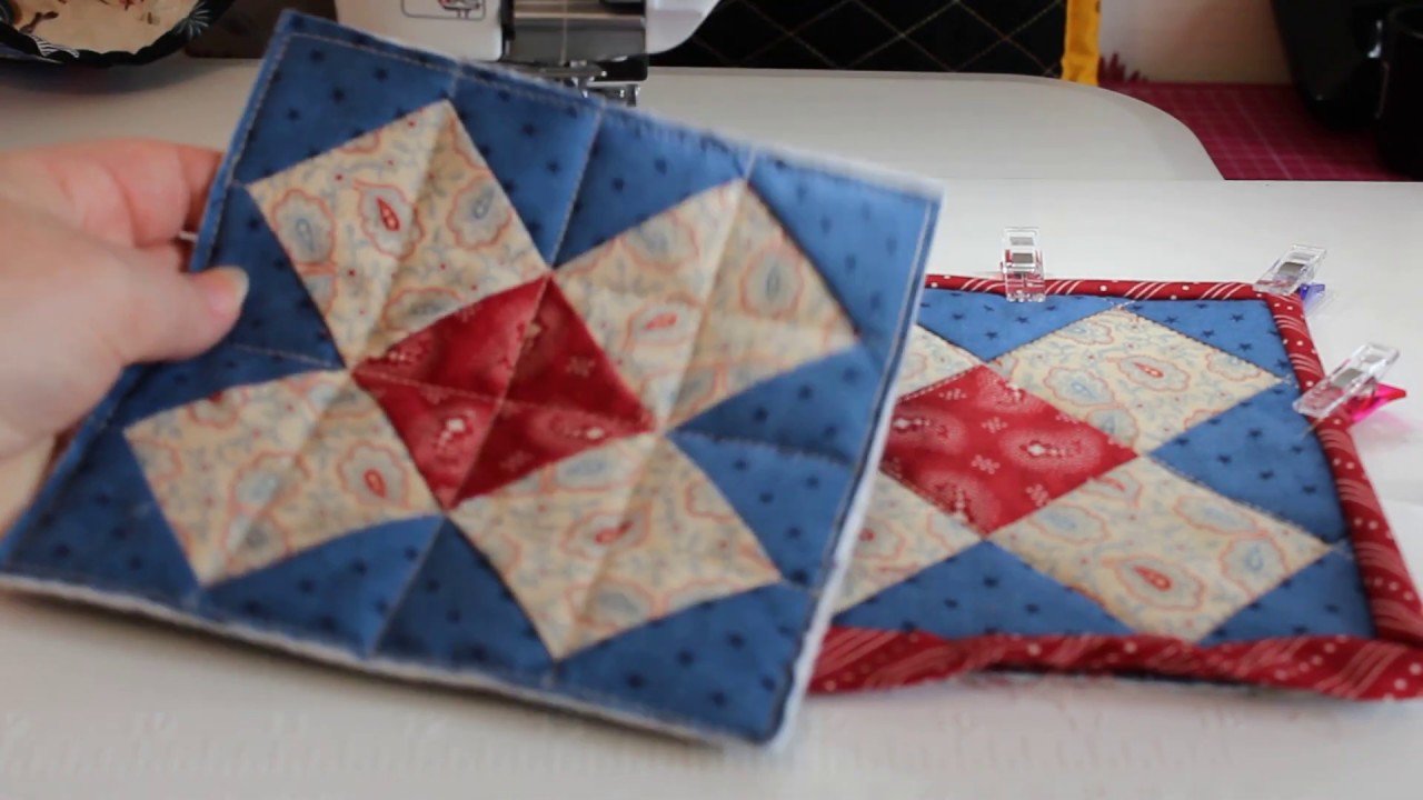 Leçon de patchwork Episode 5 matelasser à la machine à coudre - YouTube