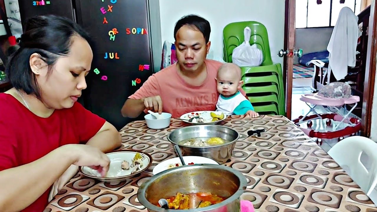 Lauk Untuk Makan Tengahari | Ayam Masak Terung Asam, Rebung Dan Ikan ...