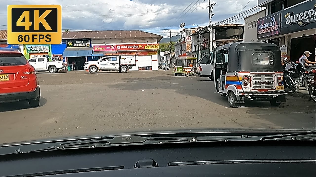 4K Recorriendo y conociendo en automóvil pueblo (Hobo-Huila) COLOMBIA ...
