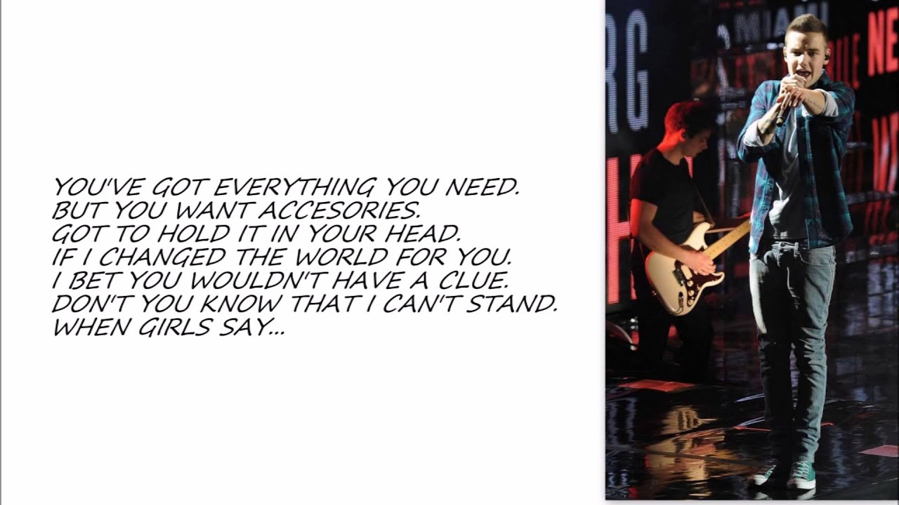 One Direction - I Want ( Lyrics Vidéo ) - YouTube