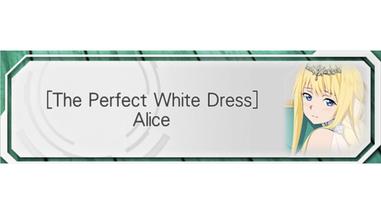 [The Perfect White Dress] Alice Complete - YouTube