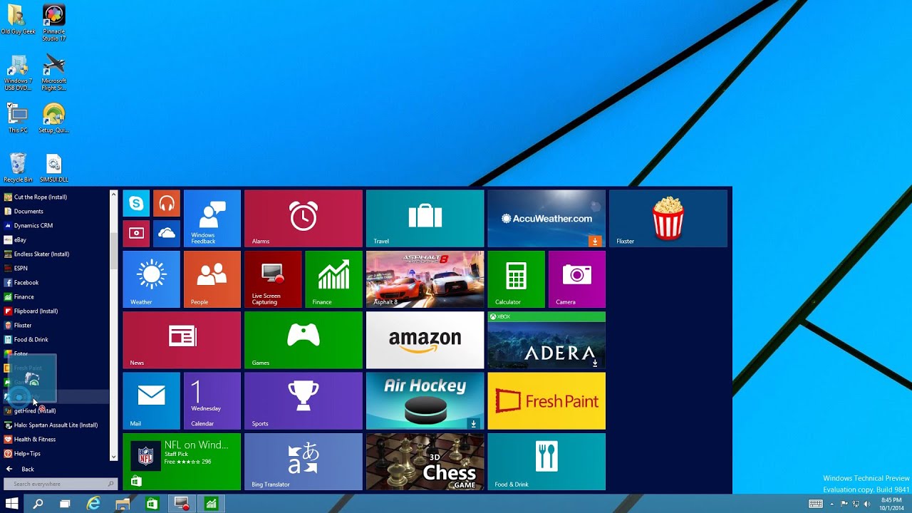 Windows 10 - Building Out the New Start Menu - YouTube