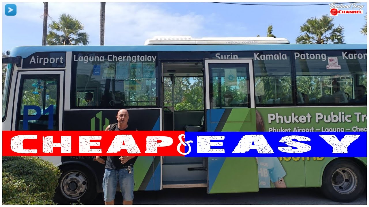 Smart bus from Kamala Beach To Kata Beach Best way To Get Around Phuket Cheaply - YouTube