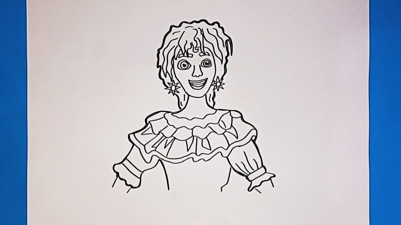 How to draw Pepa Madrigal from Encanto | step by step - YouTube