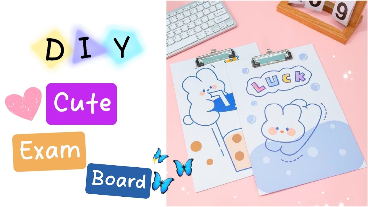 How to make a exam board at your home _ diy exam board - YouTube